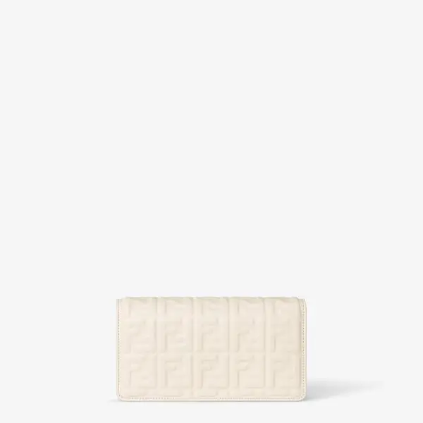 Fendi Tube Wallet On Chain Camelia Nappa Leather Wallet With Ff Motif